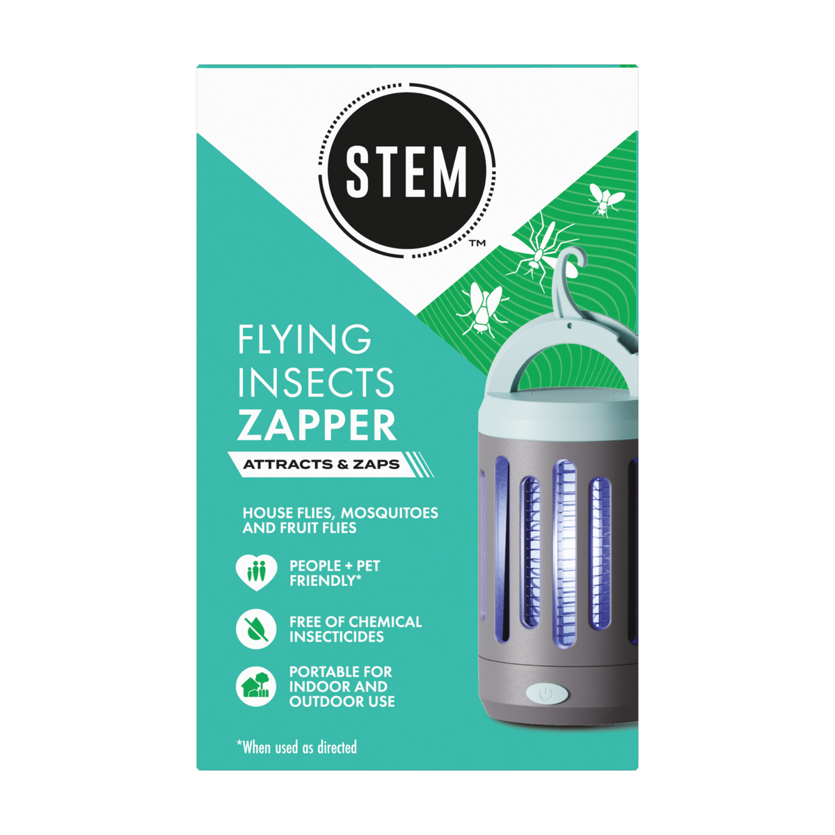 Flying Insect Zapper, Indoor and Outdoor Electric Fly & Mosquito Trap ...